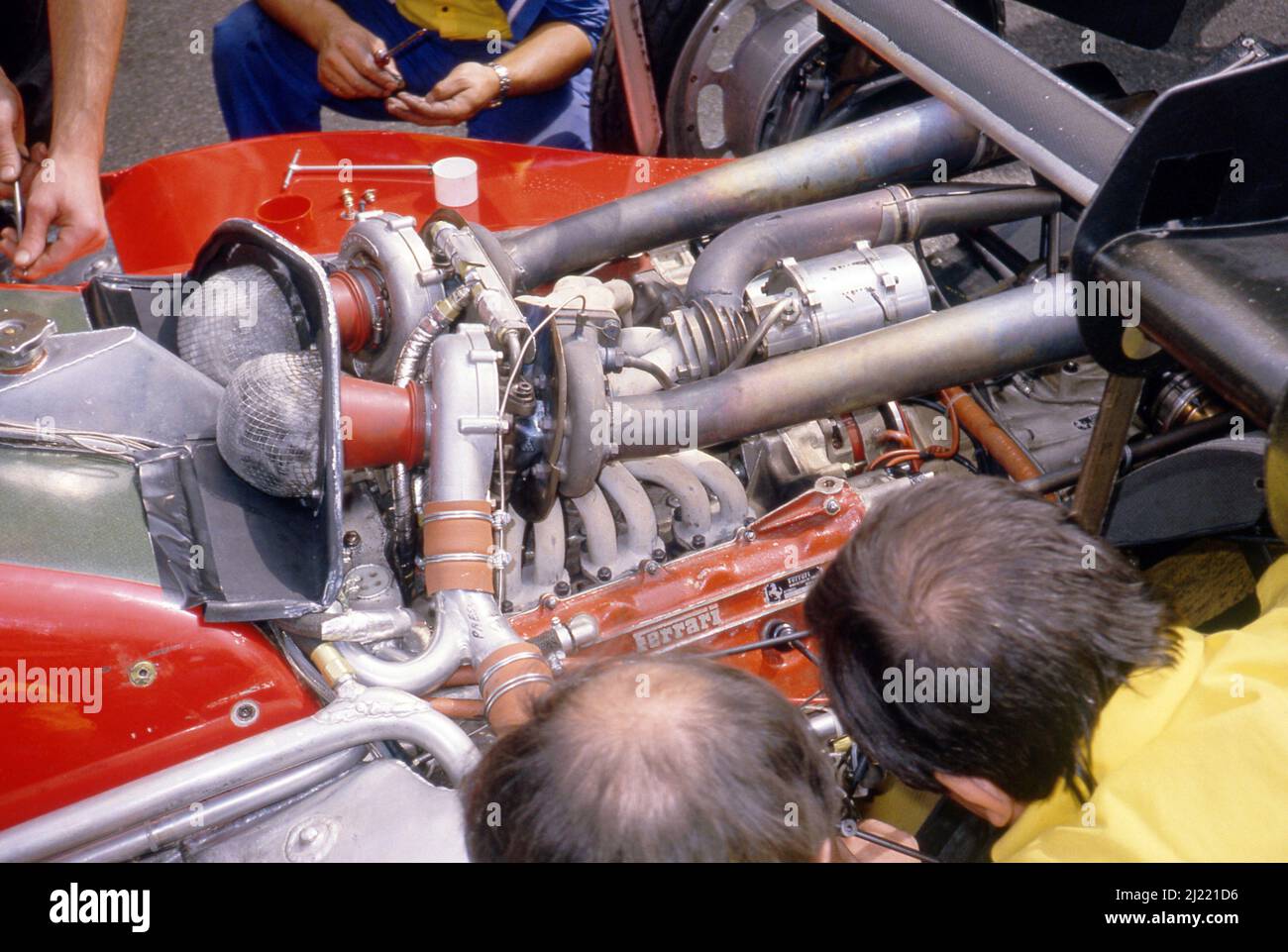 Ferrari 126 C4 engine Stock Photo - Alamy