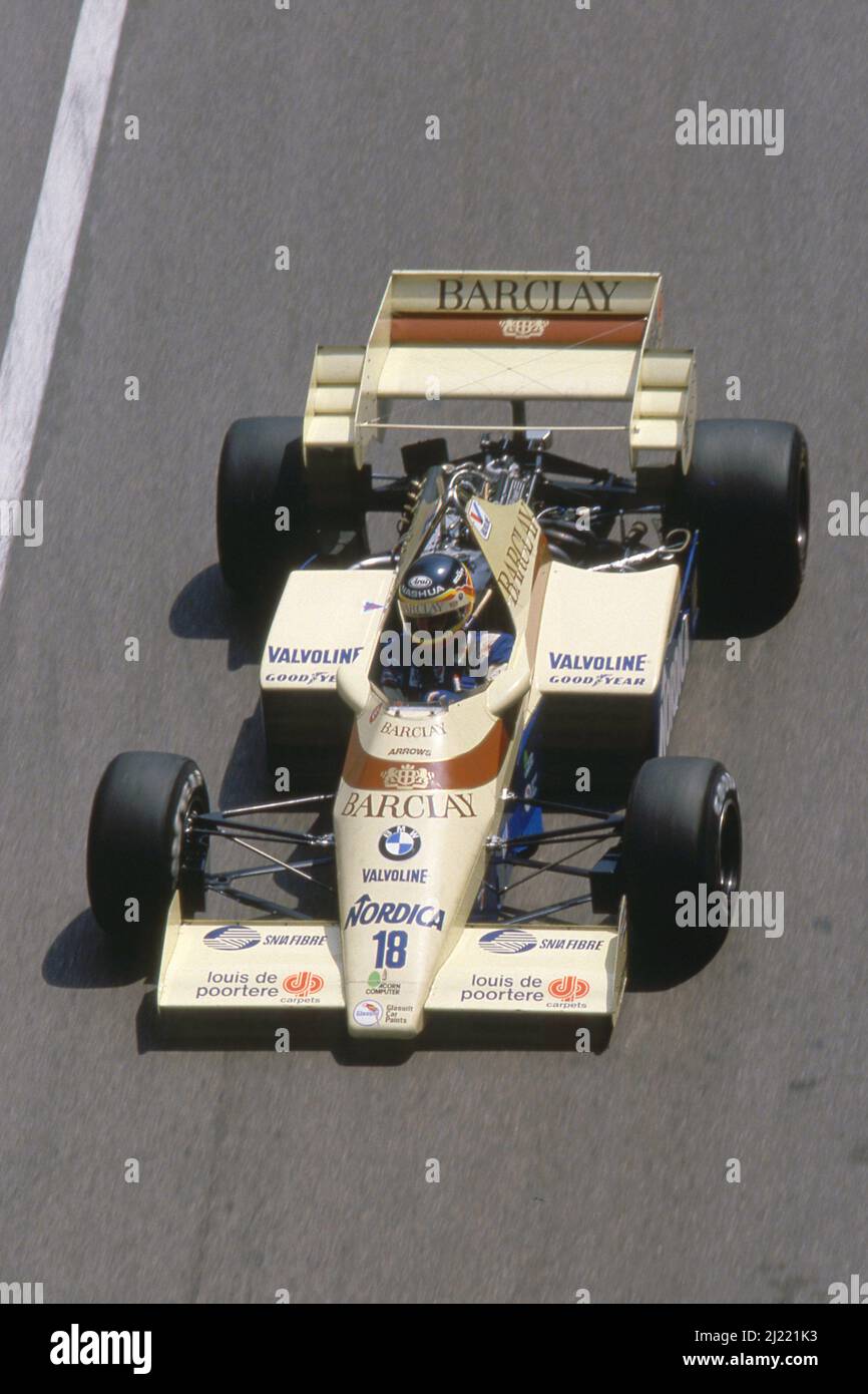 Thierry Boutsen (BEL) Arrows A7 Bmw Stock Photo - Alamy