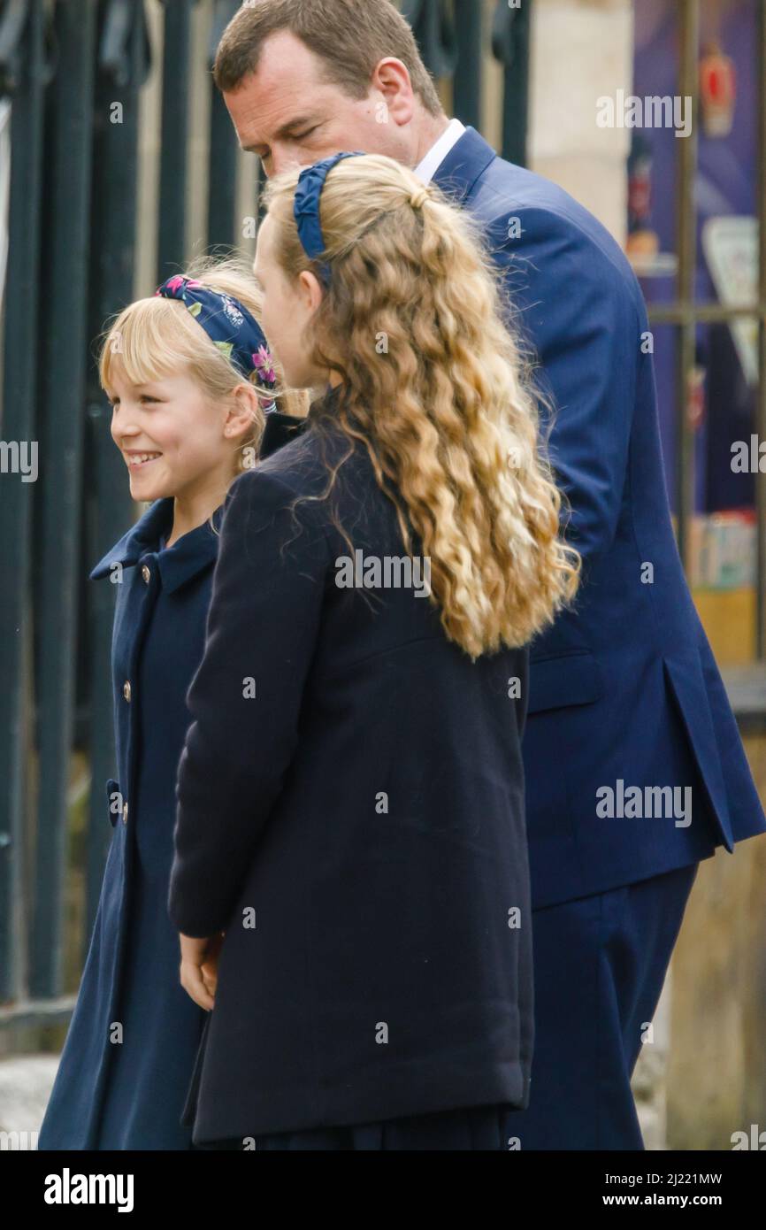 Westminster Abbey, London, UK. 29th March 2022 Isla Phillips, (Peter ...