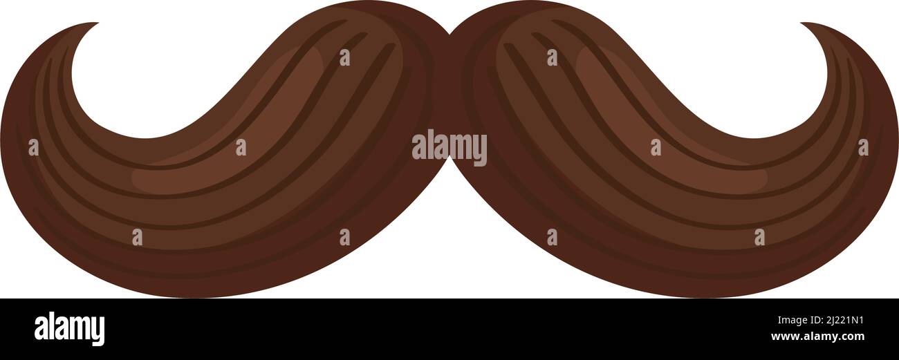 brown mustache classic Stock Vector Image & Art - Alamy