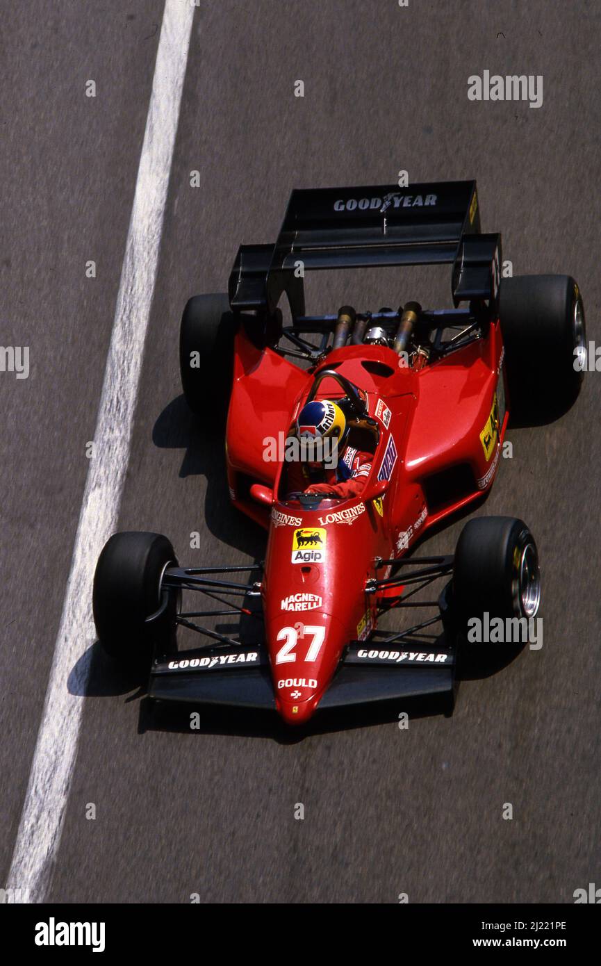 Michele Alboreto (ITA) Ferrari 126 C4 Stock Photo - Alamy