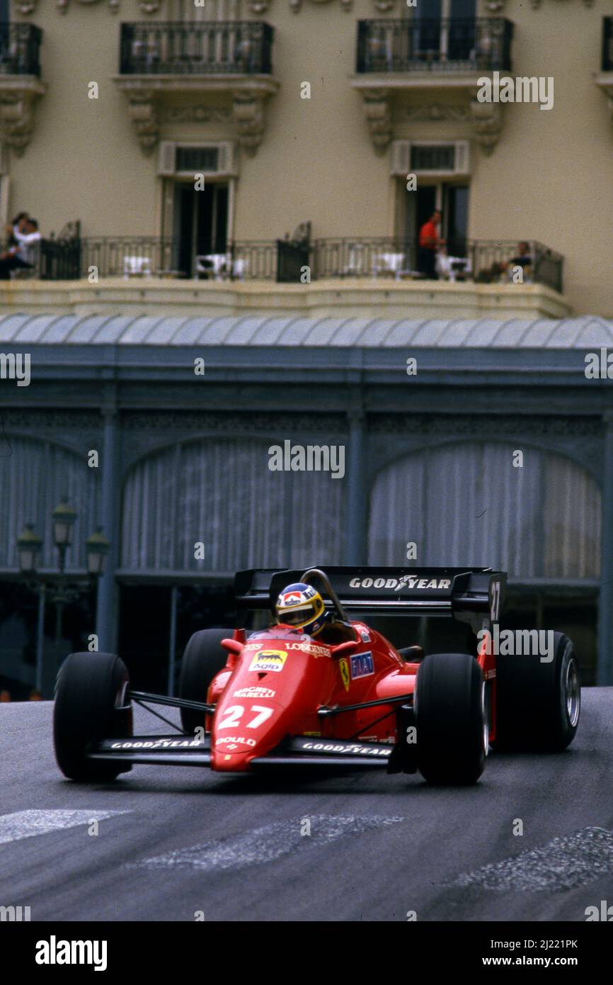 Michele Alboreto (ITA) Ferrari 126 C4 Stock Photo - Alamy