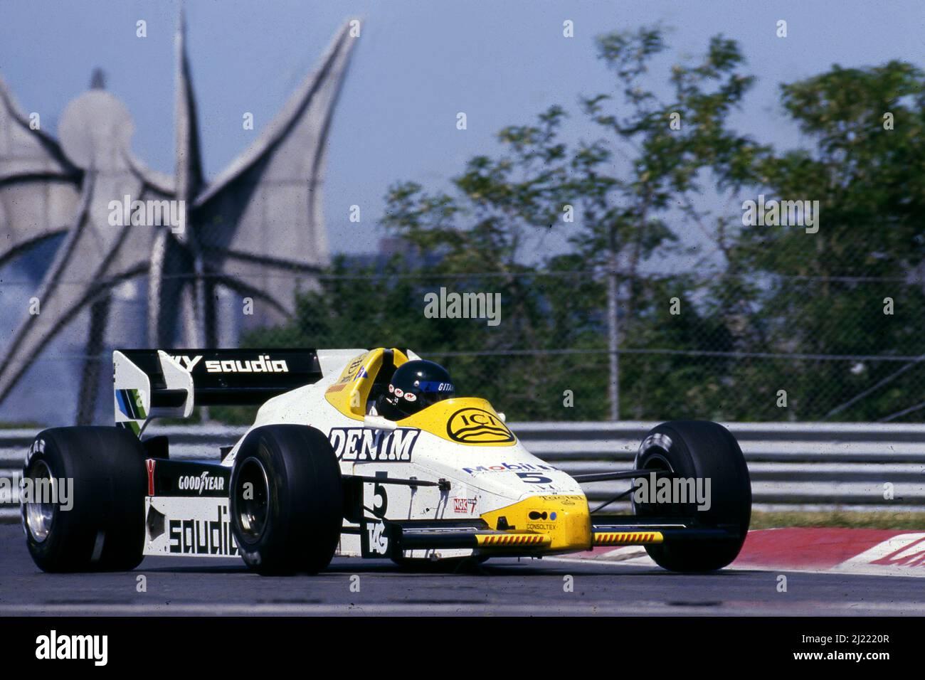 Jacques Laffite (FRA) Williams FW 09 Honda Stock Photo - Alamy