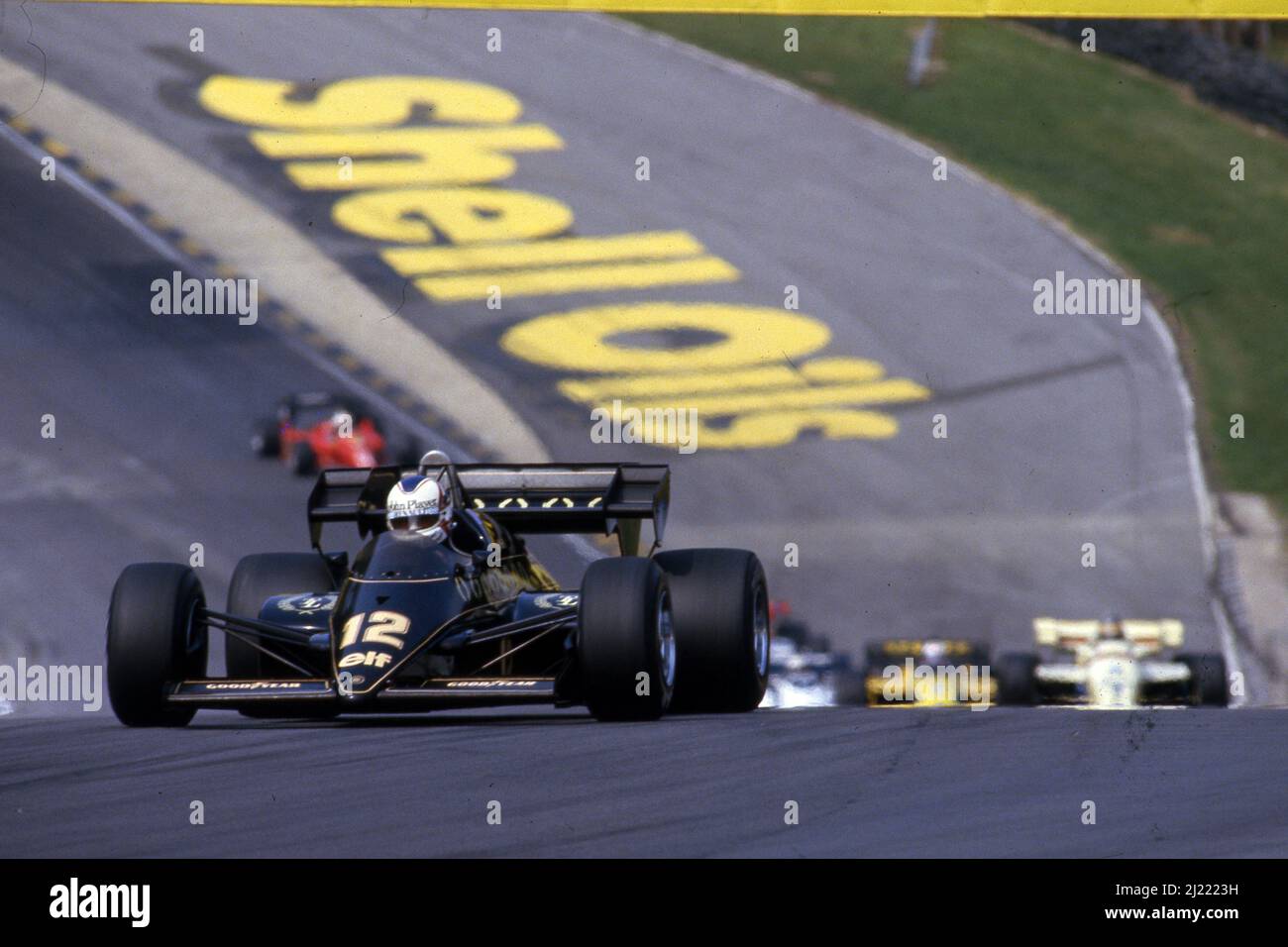 Nigel Mansell (GBR) Lotus 95T Renault Stock Photo - Alamy