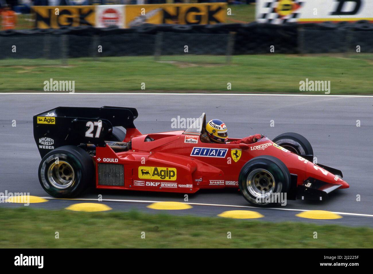 Michele Alboreto (ITA) Ferrari 126 C4 Stock Photo - Alamy