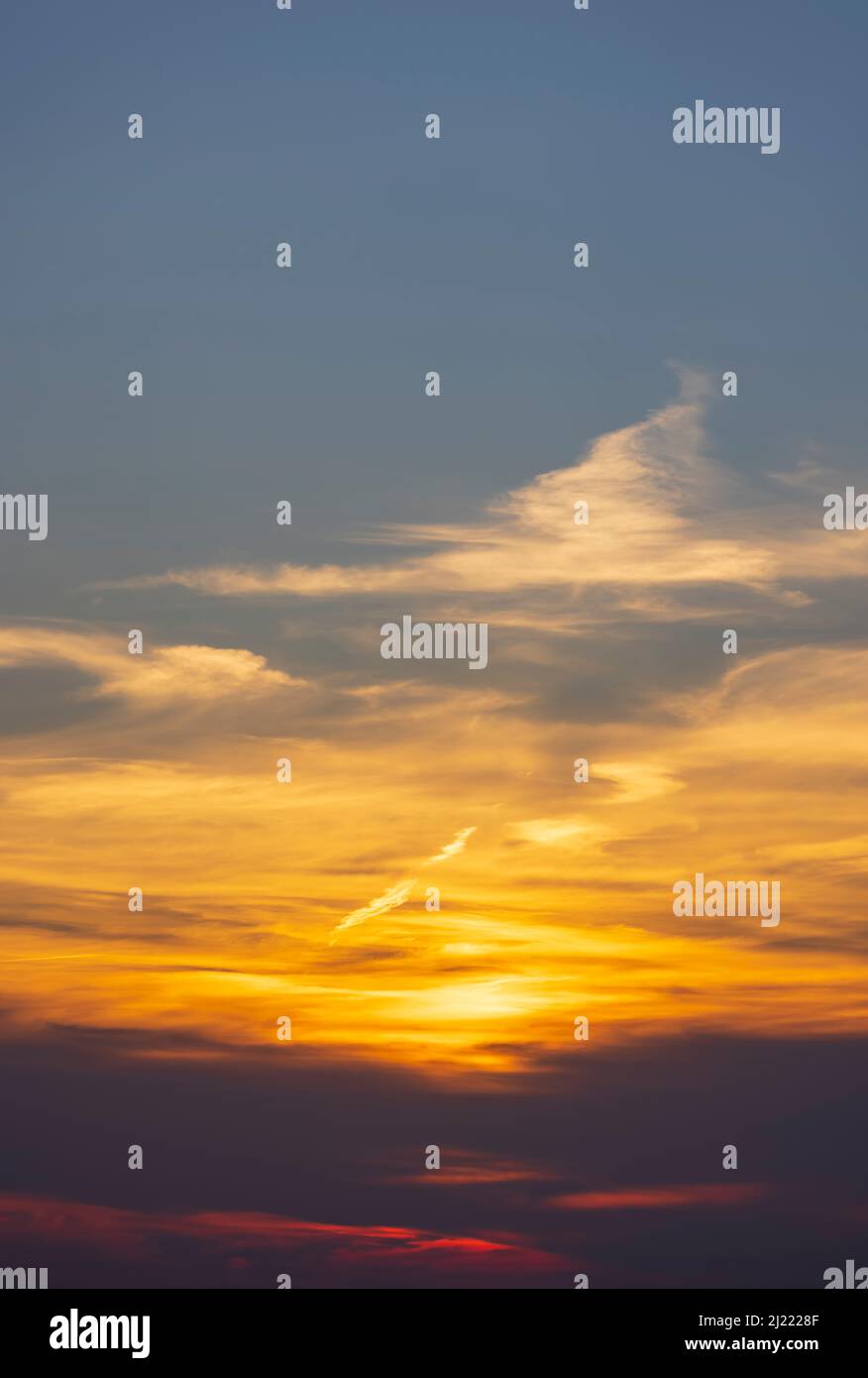Beautiful sky with cloud before sunset Stock Photo - Alamy