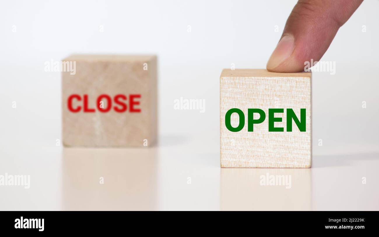 Open close door signs hi-res stock photography and images - Alamy