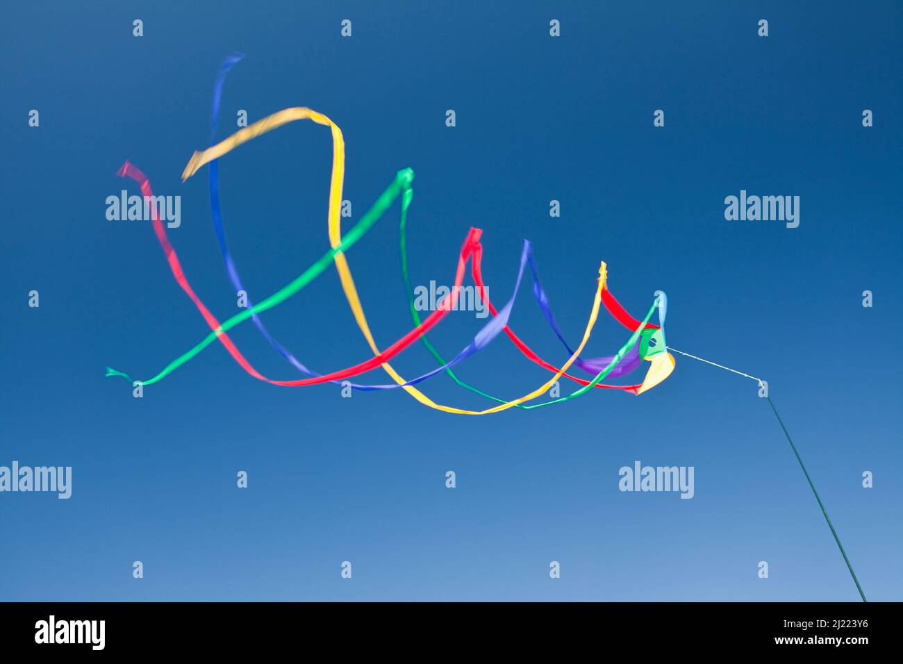 Wind streamers waving in the air Stock Photo - Alamy