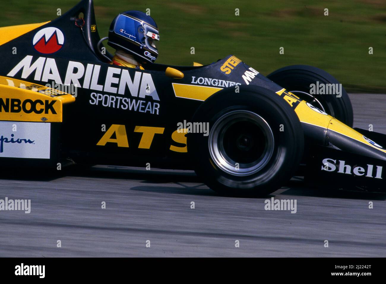 Gerhard Berger (AUT) ATS D7 Bmw Stock Photo - Alamy