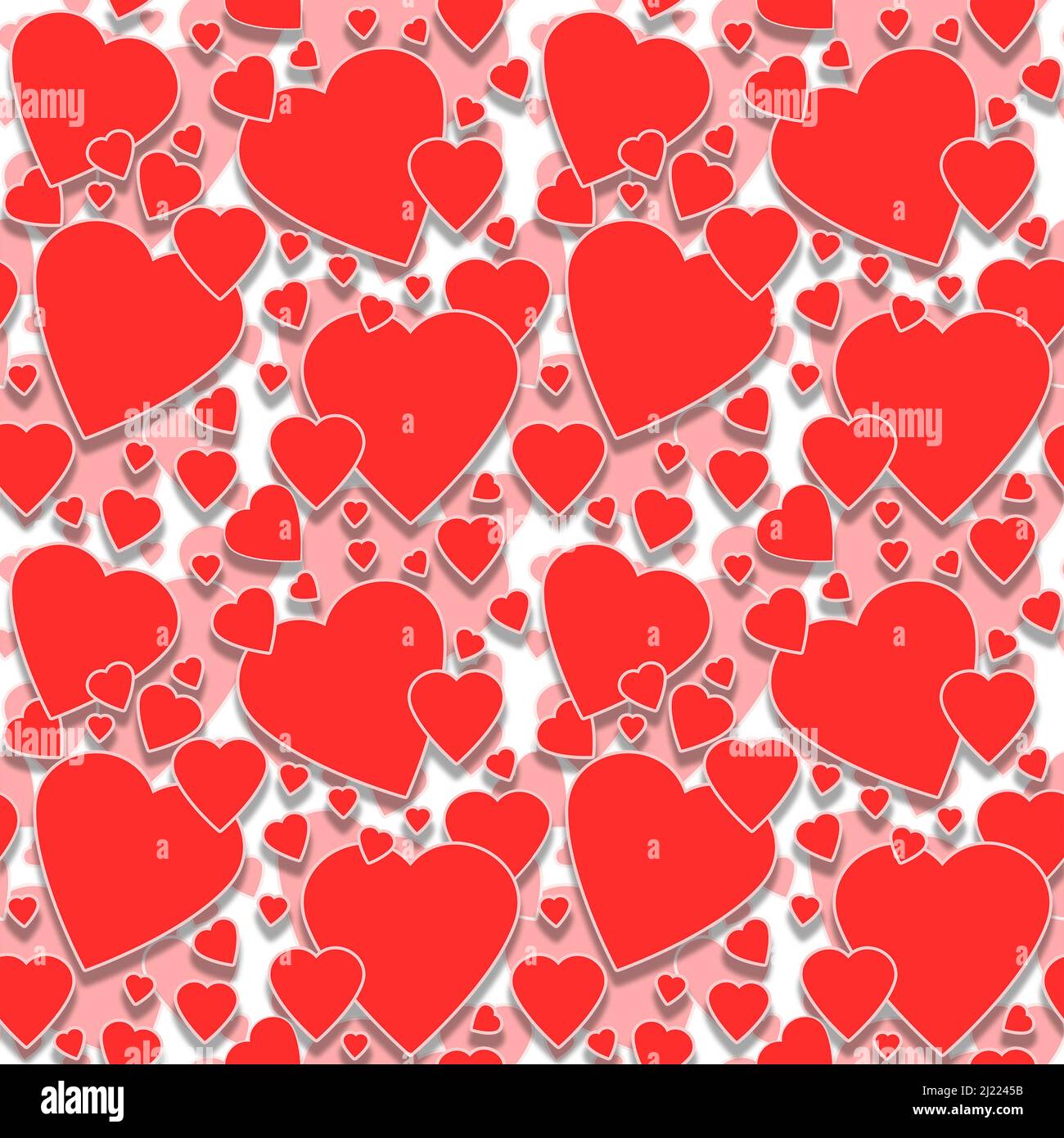 An illustration of heart pattern wallpaper Stock Photo - Alamy
