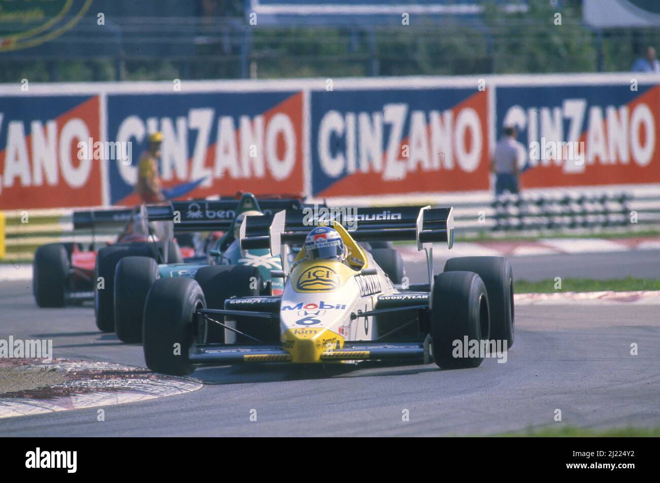 Keke Rosberg (FIN) Williams FW09B Honda Stock Photo - Alamy