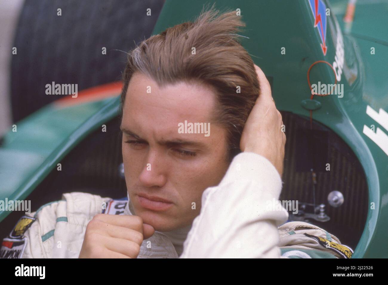 Eddie Cheever (USA) Alfa Romeo Stock Photo - Alamy