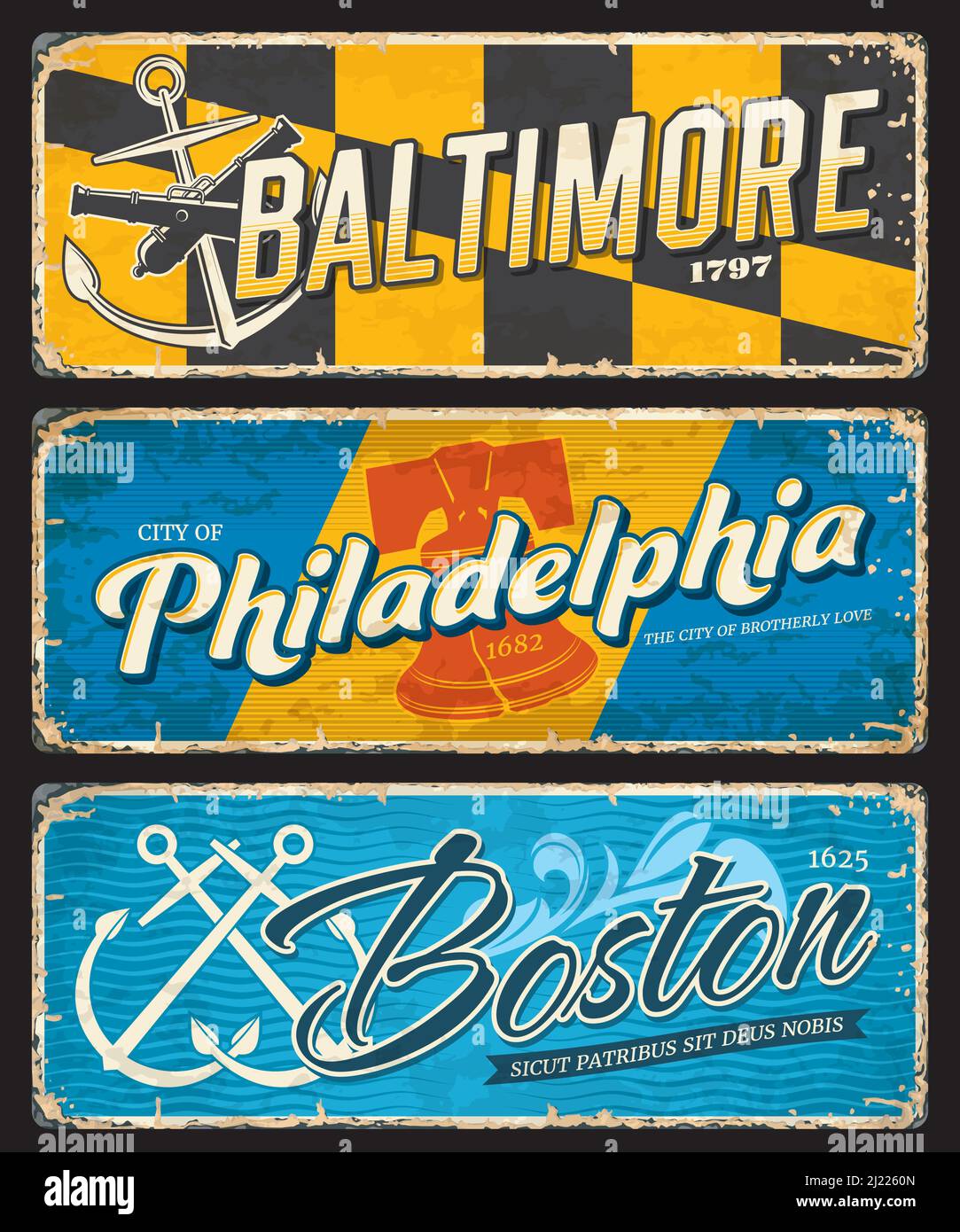 Boston signage Stock Vector Images - Alamy