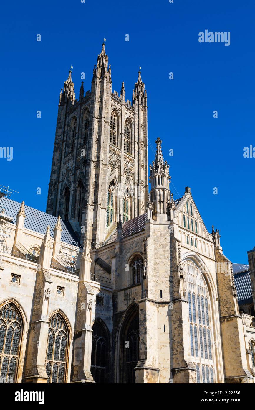 Canterbury Cathedral. Site of the martyrdom of Thomas a Becket. Kent ...
