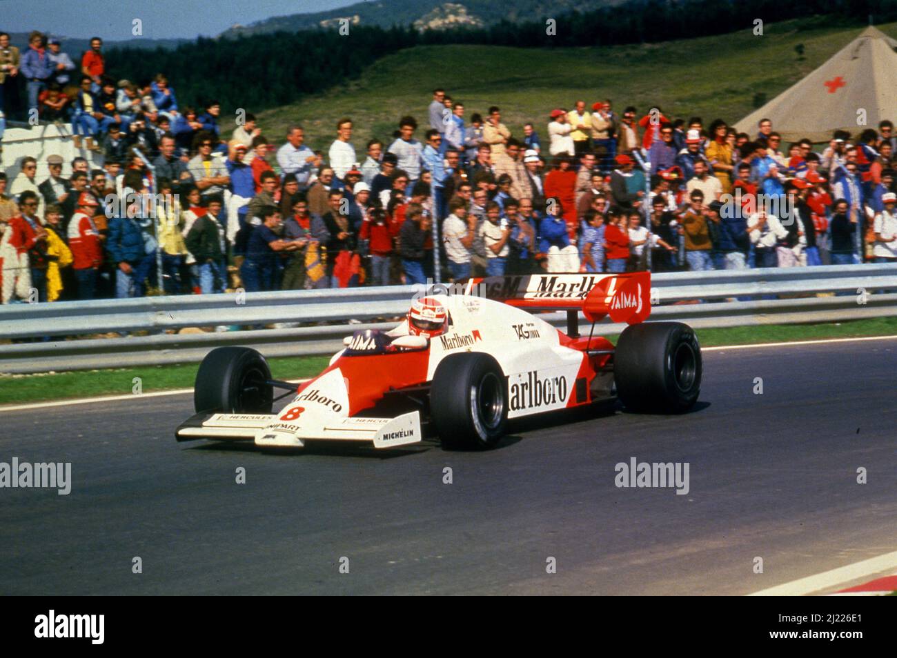 Niki Lauda (AUT) McLaren Mp4/2 Tag Porsche 2nd position and World ...