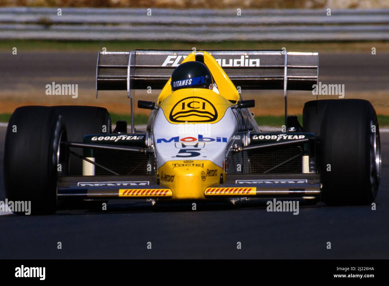 Jacques Laffite (FRA) Williams FW09B Honda Stock Photo - Alamy