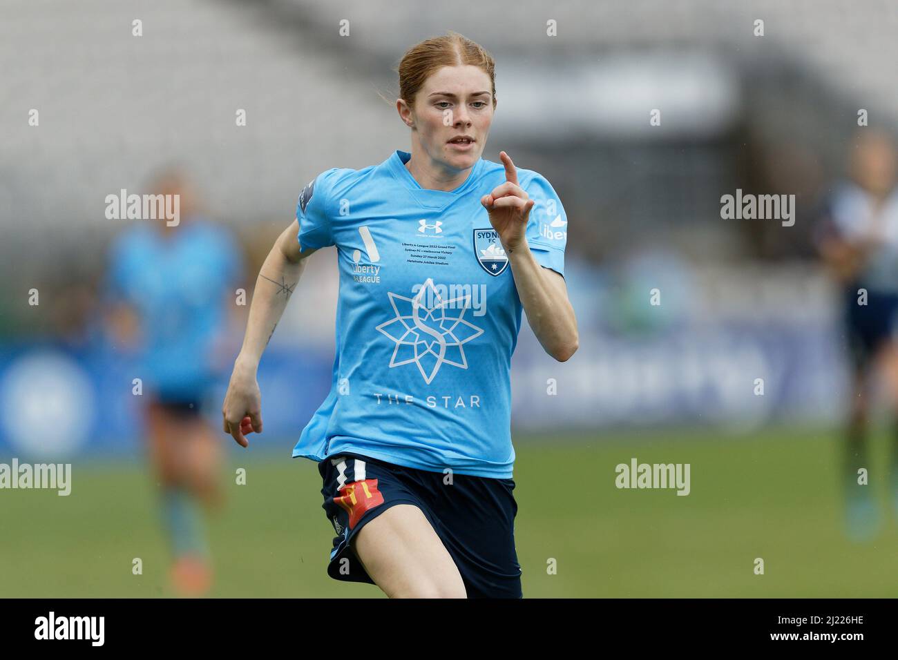 Cortnee Vine of Sydney FC seen running after the ball during the A ...