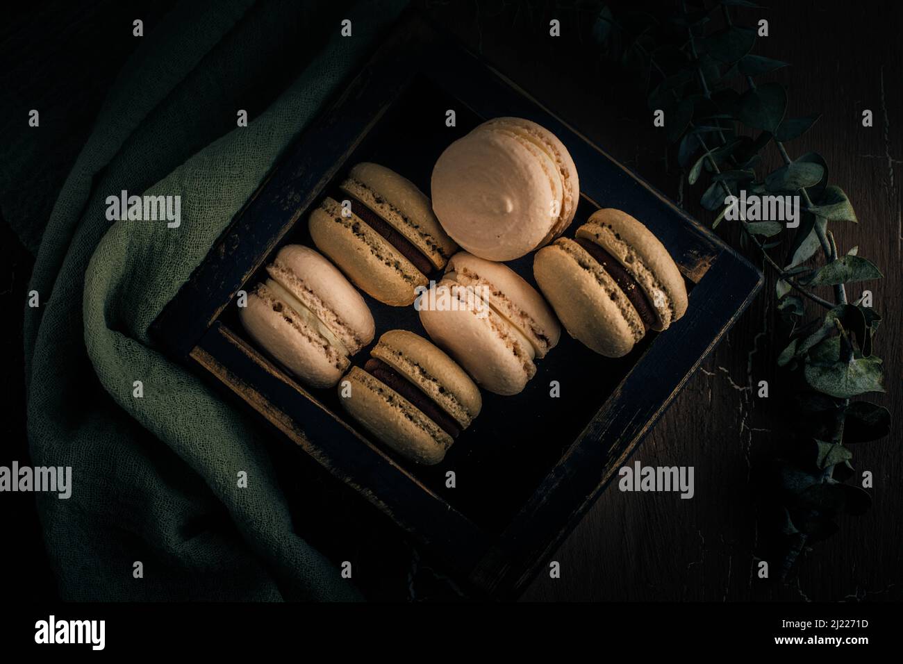 Tan macarons hi-res stock photography and images - Alamy