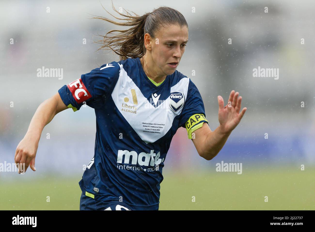 Lia Privitelli of Melbourne Victory seen running after the ball during ...