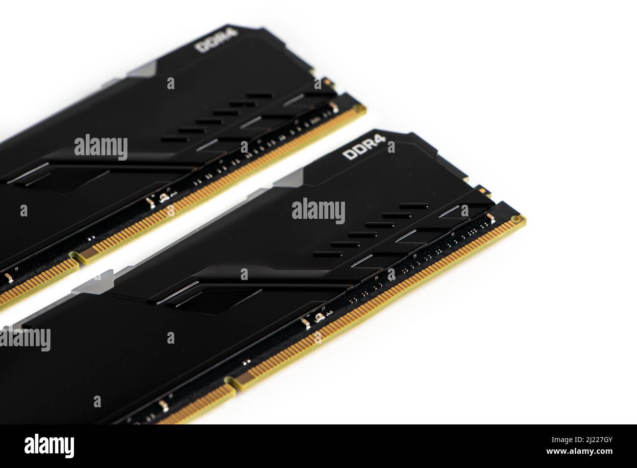 Computer memory modules on the white background Stock Photo - Alamy