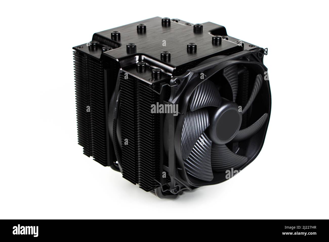 CPU cooler on a white background Stock Photo - Alamy