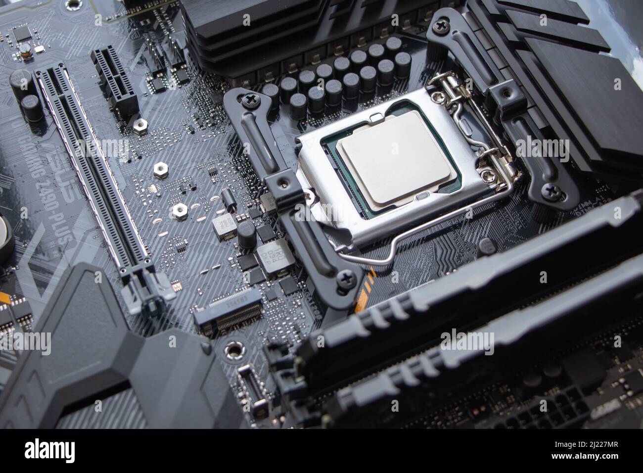 Mainboard Electronic computer background. logic board,cpu motherboard ...