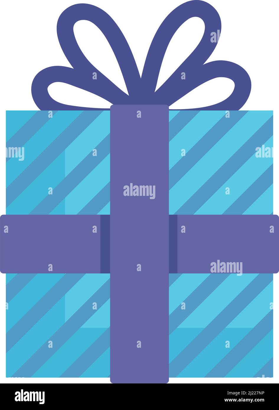 blue gift present Stock Vector Image & Art - Alamy