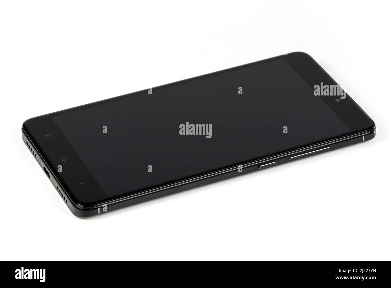 modern touch screen smartphone isolated on white background Stock Photo ...