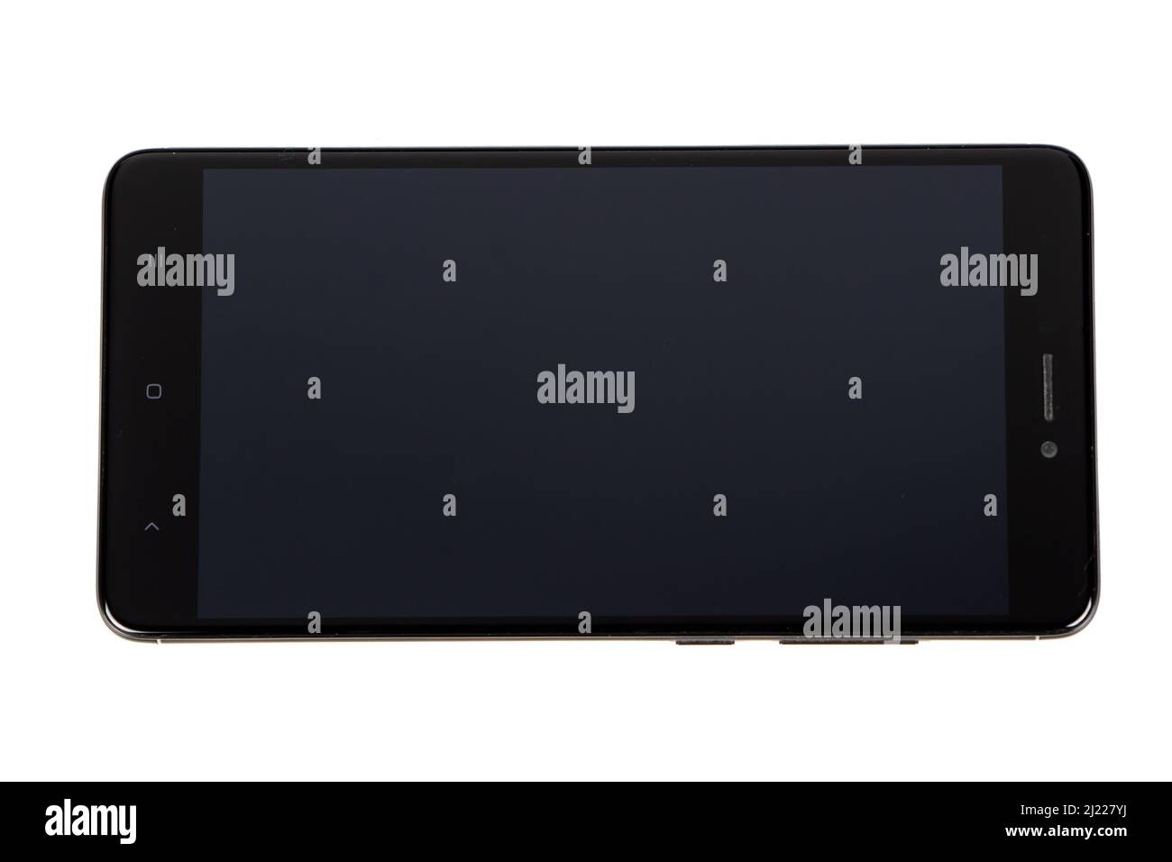 modern touch screen smartphone isolated on white background Stock Photo ...