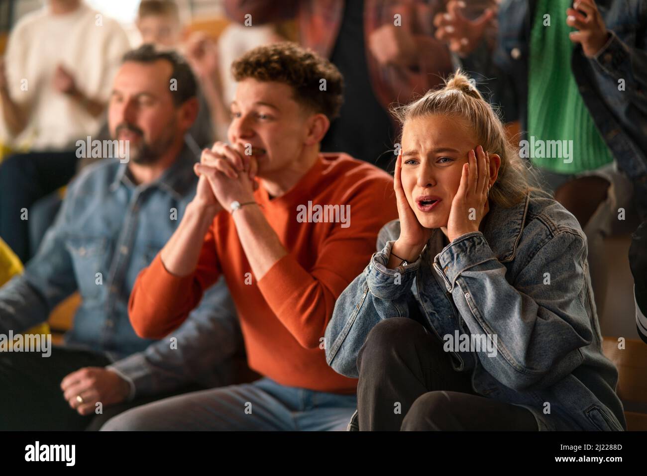 Worried fans hi-res stock photography and images - Alamy