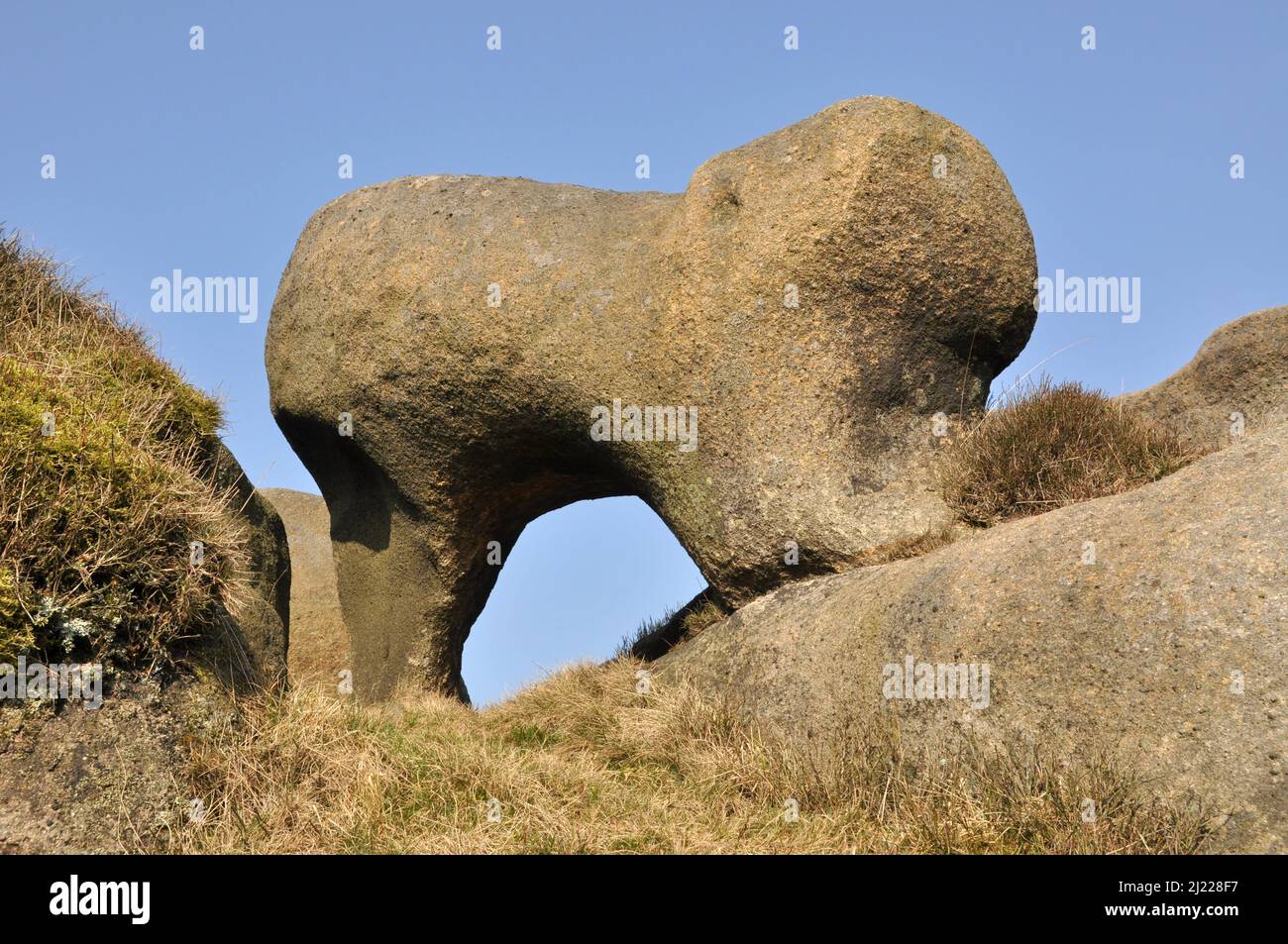 The Woolpacks, Kinder Scout, Derbyshire, some amazing boulders shaped ...