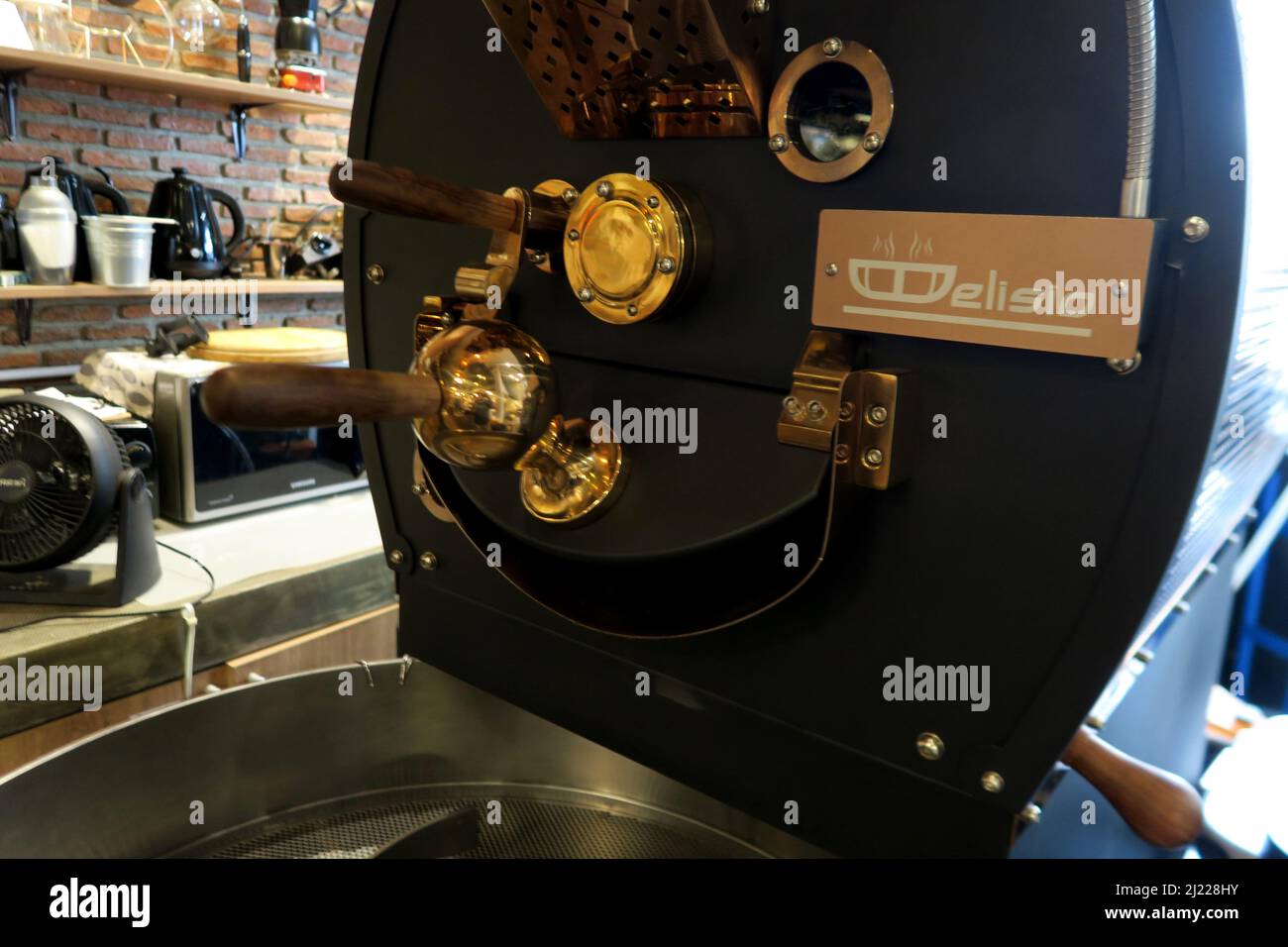 Delisio Coffee Roaster Stock Photo - Alamy