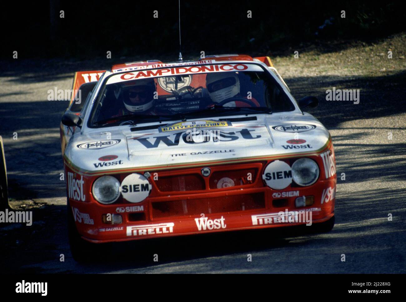 Carlo Capone (FRA) Sergio Cresto (USA) Lancia Rally 037 GrB Tre ...