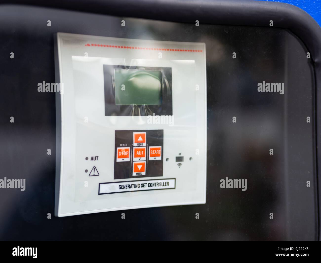 Generator power set controller or genset controller panel for setting ...