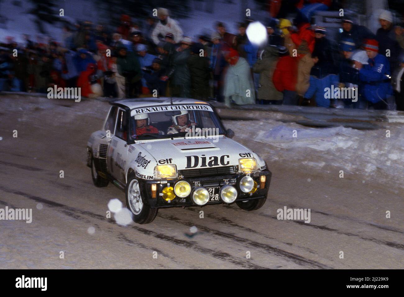 Jean Luc Therier (FRA) Michel Vial (FRA) Renault 5 Turbo GrB Diac ...