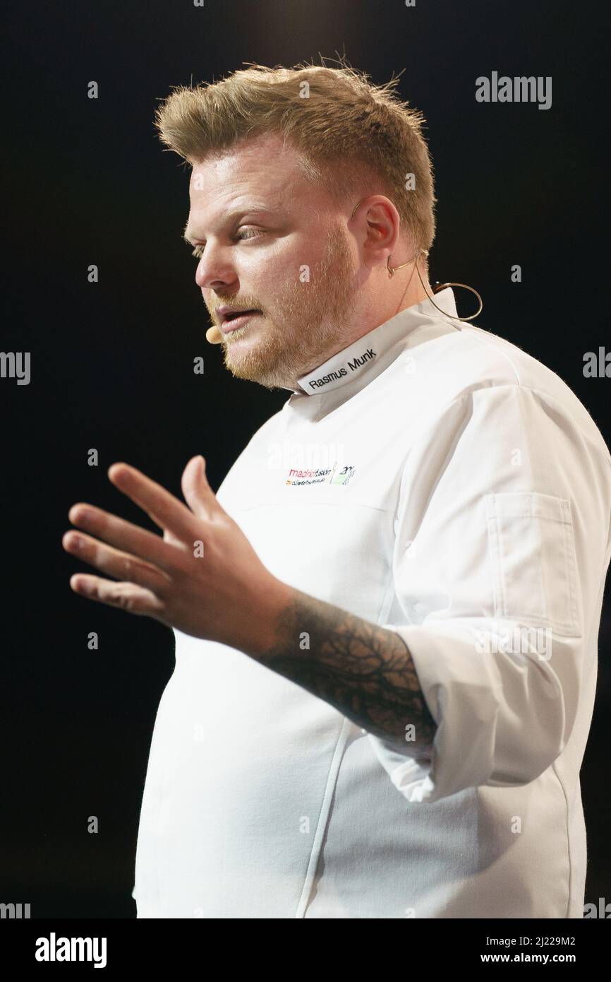 Madrid, Spain. 29th Mar, 2022. Chef Rasmus Munk, from the restaurant ...