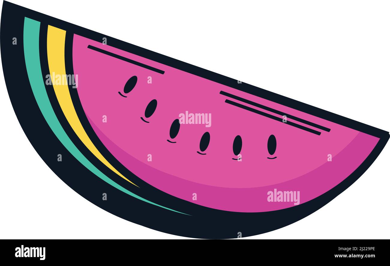 watermelon nineties patch Stock Vector Image & Art - Alamy