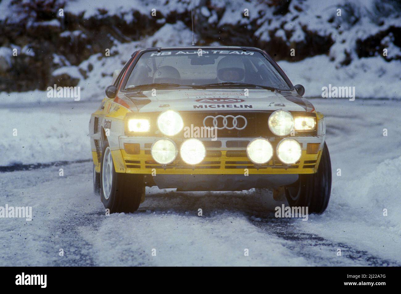 Hannu Mikkola (FIN) Arne Hertz (SWE) Audi Quattro GrB Audi Sport 3rd ...