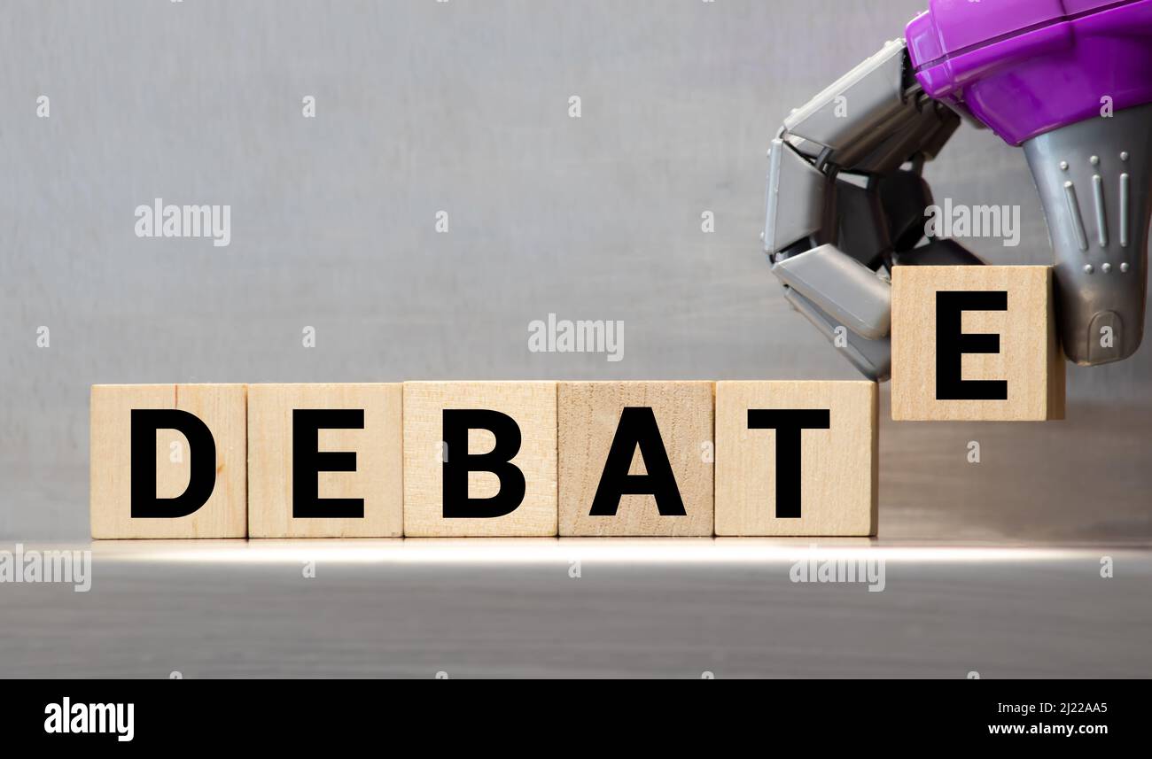 Debate word hi-res stock photography and images - Alamy