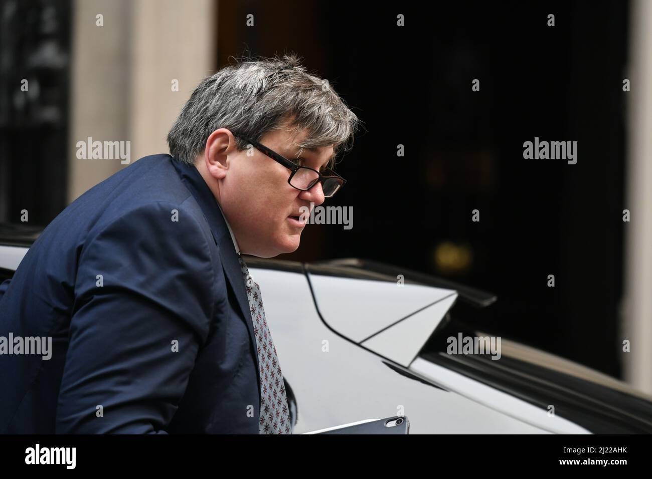 Downing Street, London, UK. 29 March 2022. Kit Malthouse MP, Minister ...