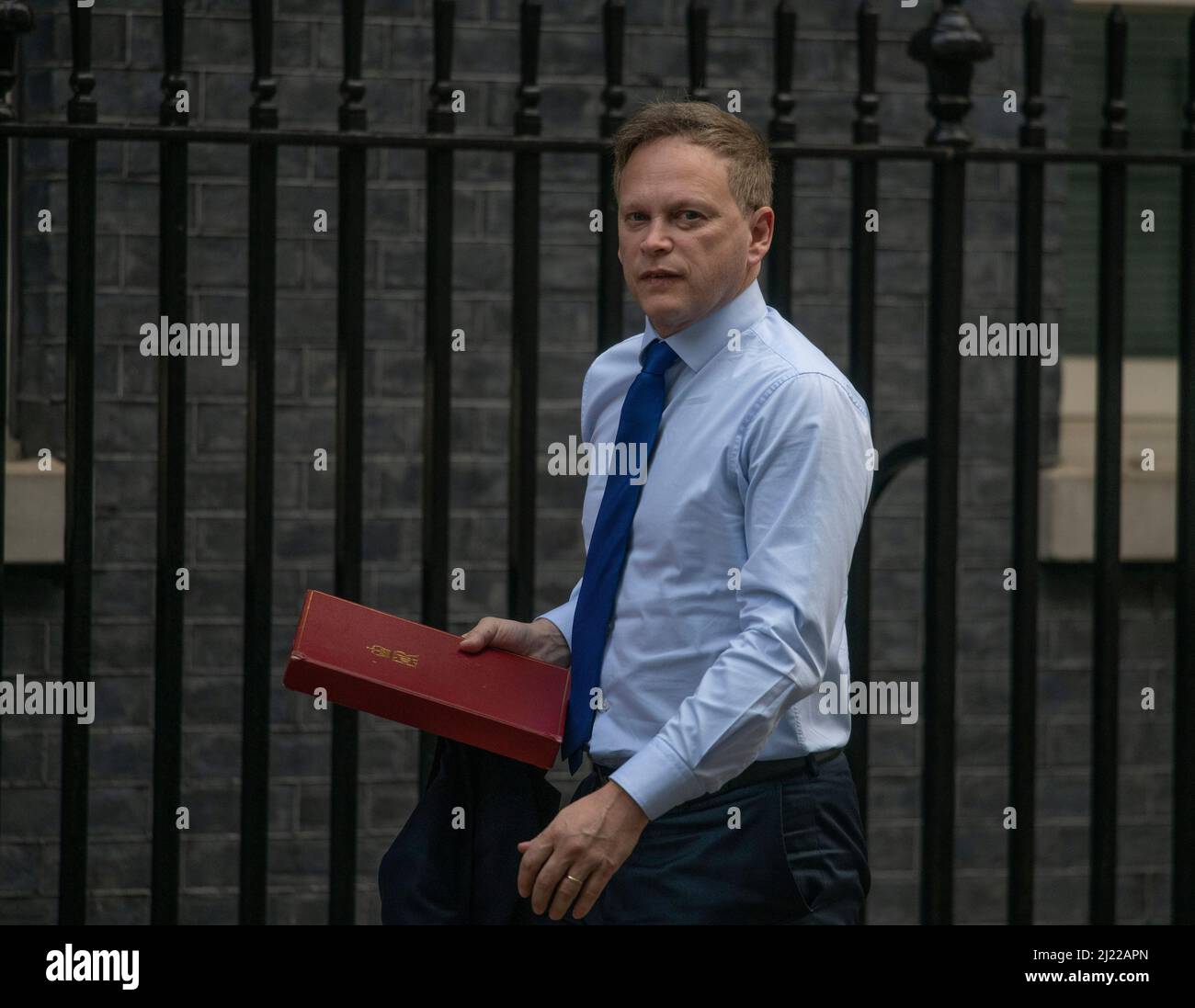 Downing Street, London, UK. 29 March 2022. Grant Shapps MP, Secretary ...