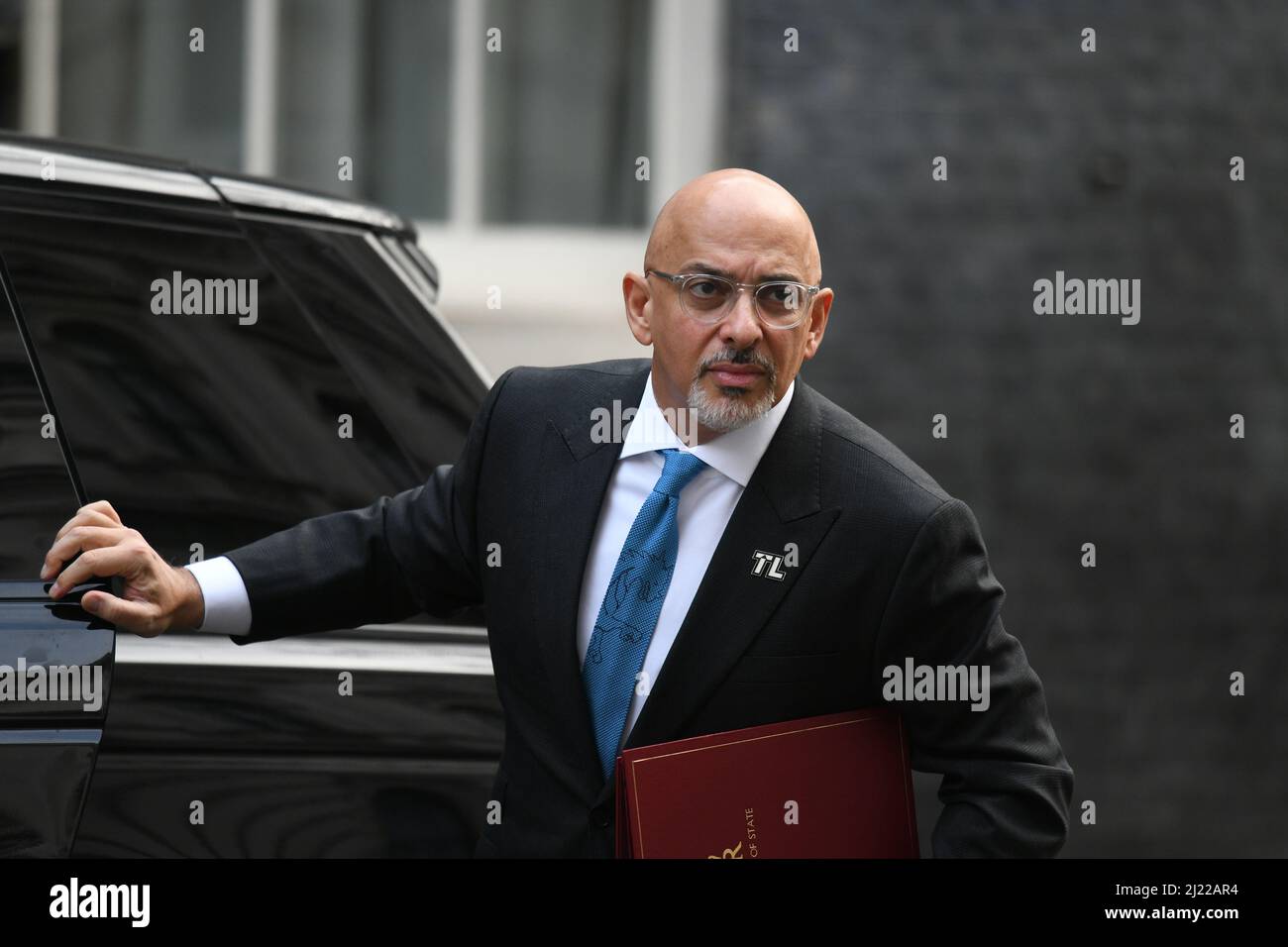 Downing Street, London, UK. 29 March 2022. Nadhim Zahawi MP, Secretary ...