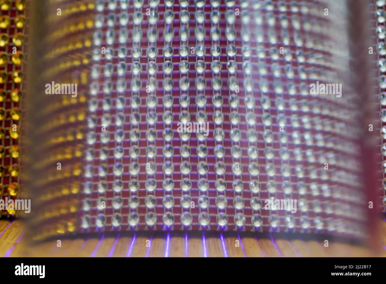 Glass made of crystal-like materials photographed in the studio with ...