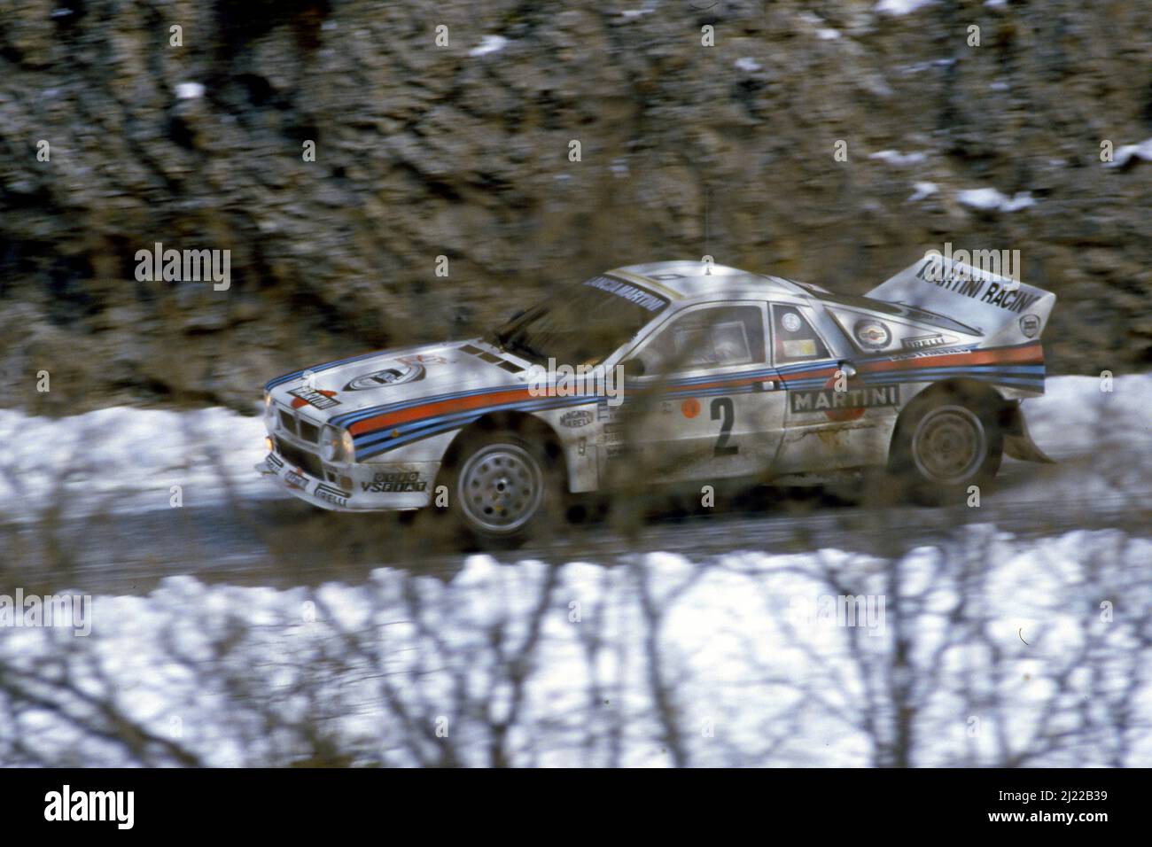 Markku Alen (FIN) Ilkka Kivimaki (FIN) Lancia Rally 037 GrB Martini ...