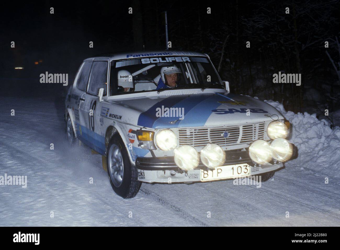 Ola Stromberg (SWE) Per Carlsson (SWE) Saab 99 Turbo GrA Stock Photo - Alamy