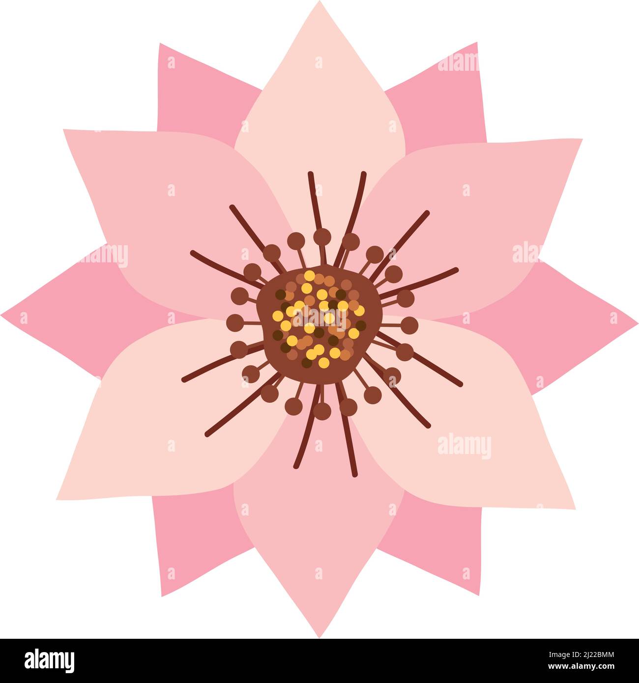 pink flower garden Stock Vector Image & Art - Alamy
