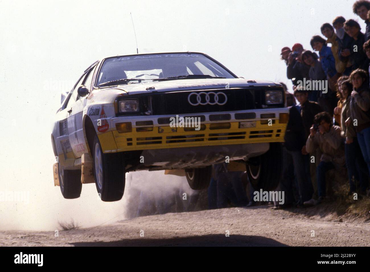 Walter Rohrl (GER) Christian Geistdorfer (GER) Audi Quattro GrB Audi ...