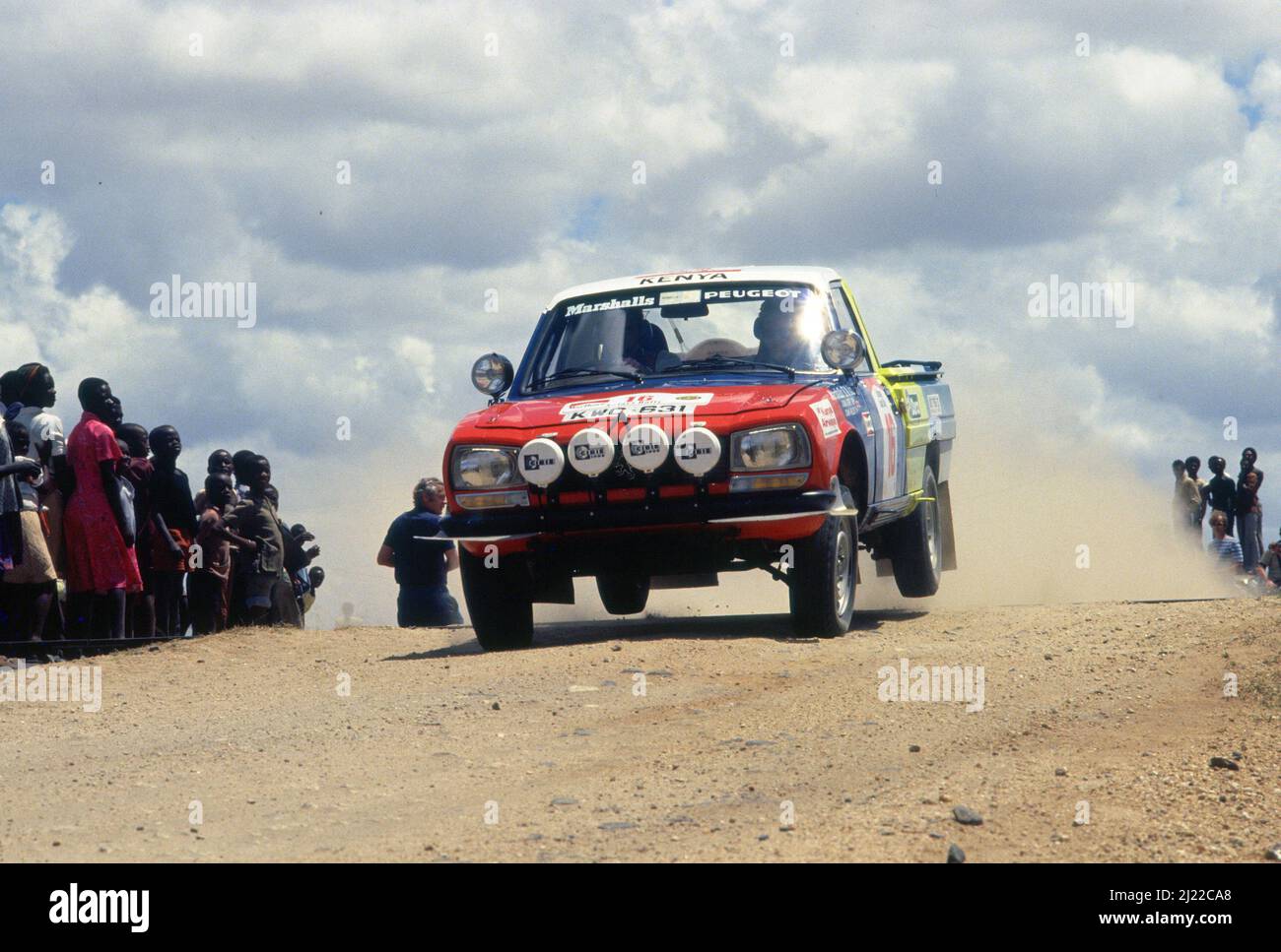 John Hellier (EAK) John Hope (EAK) Peugeot 504 Pick Up GrB Marshalls Peugeot Stock Photo - Alamy