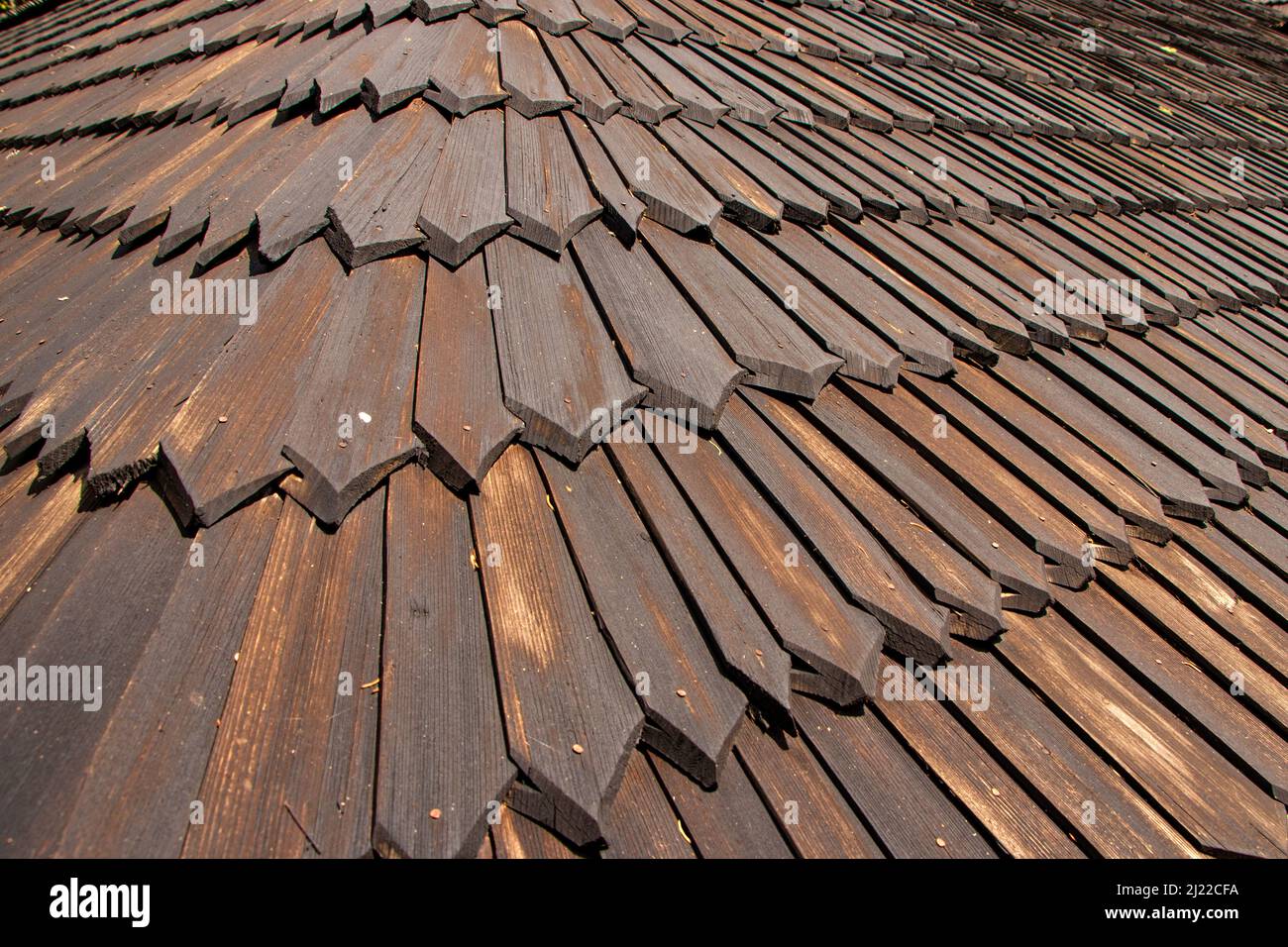 Traditional wooden roof tile hi-res stock photography and images - Alamy