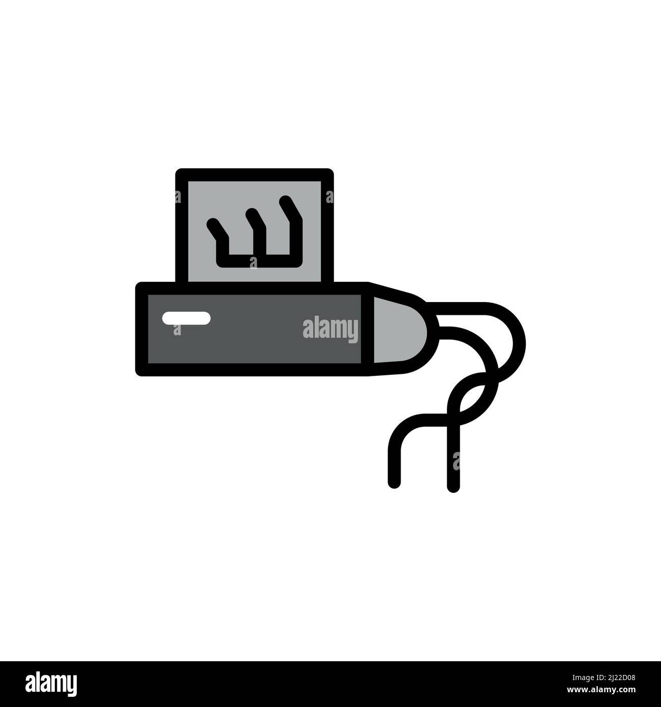 Tefillin line color icon. Isolated vector element. Outline pictogram ...